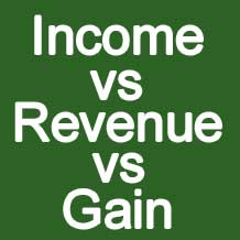 Difference Between Income Revenue And Gains | Business Finance and ...